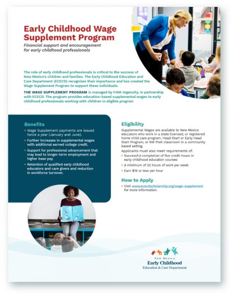 Early Childhood Wage Supplement Program | Early Childhood Education ...
